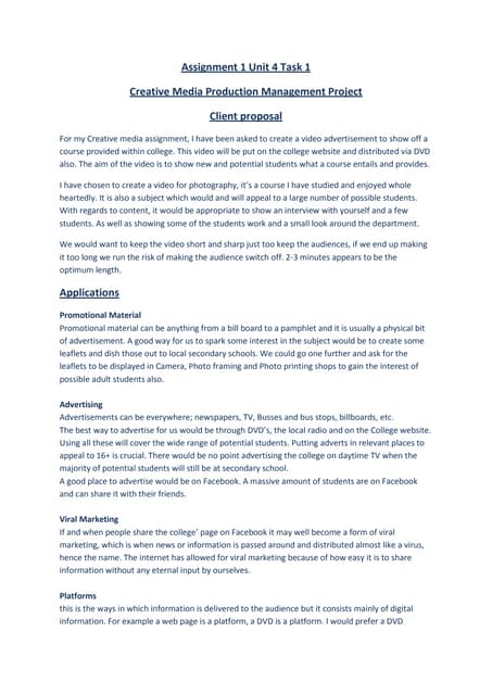 Task 1 proposal | PDF