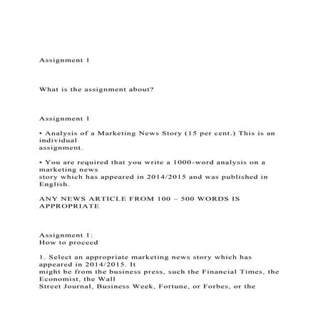 Assignment 1What is the assignment aboutAssig.docx