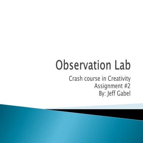 Power of observation | PPT