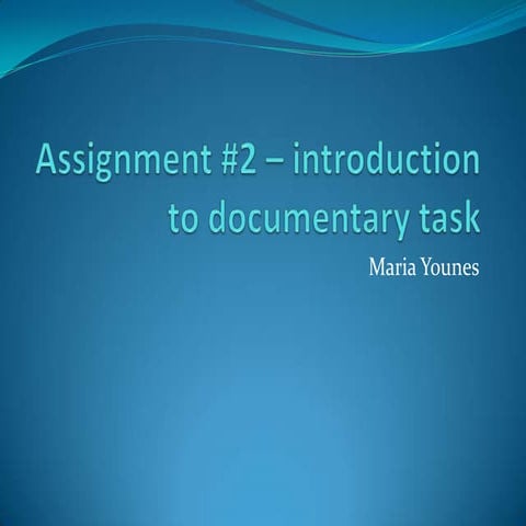 Assignment 2 | PPT