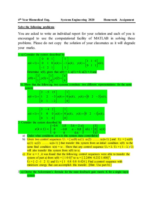Answers to Problems for Digital Control System Analysis & Design 4th Edition by Phillips and ...