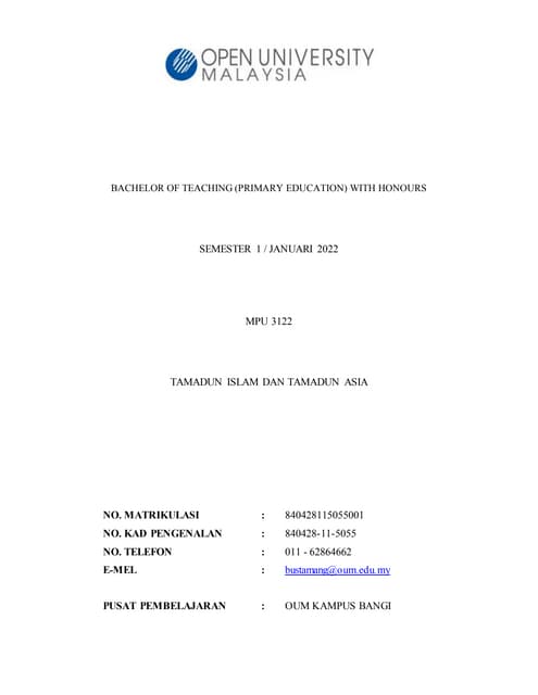 Amanah dalam pekerjaan | PPT