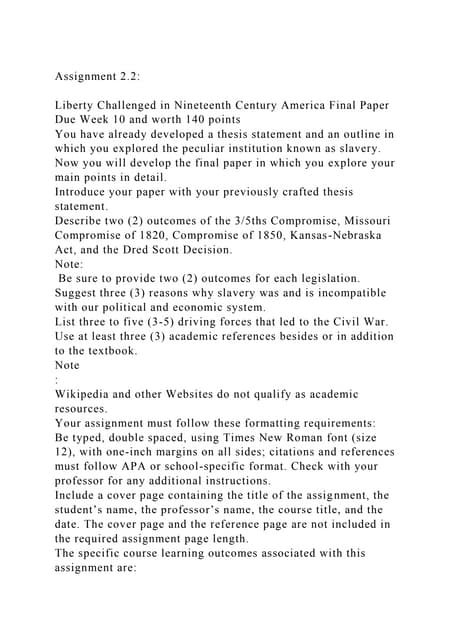 Assignment 2500-3000 Word Paper (About 10 pages in the Main Body)..docx