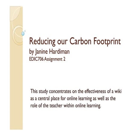 Reducing our Carbon Footprint | PPT