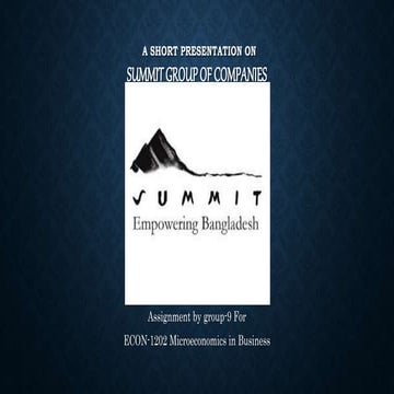 ASSIGNMENT 2 - ON SUMMIT GROUP BY GROUP 9.pptx