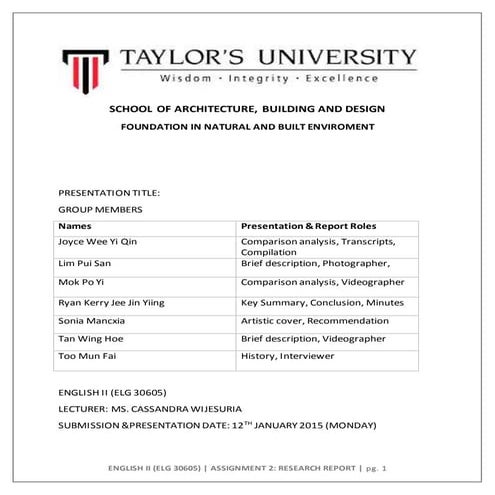 Research assignment | PPTX