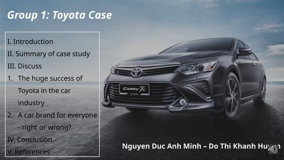 Toyota segmentation and introducing | PPTX | Automotive Industry ...