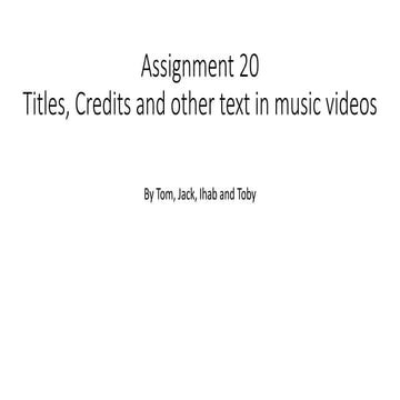 Music video industry | PPTX