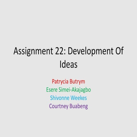Assignment 22 | PPTX