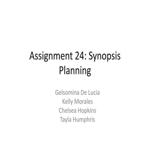 Assignment 24 | PPTX
