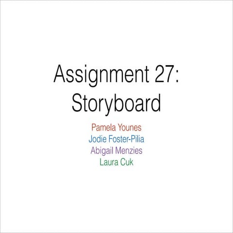Assignment 27 storyboard | PDF