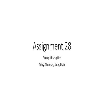 Assignment 28 | PPT