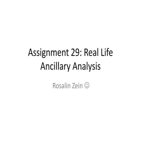 Assignment 29 draft 2 | PPT