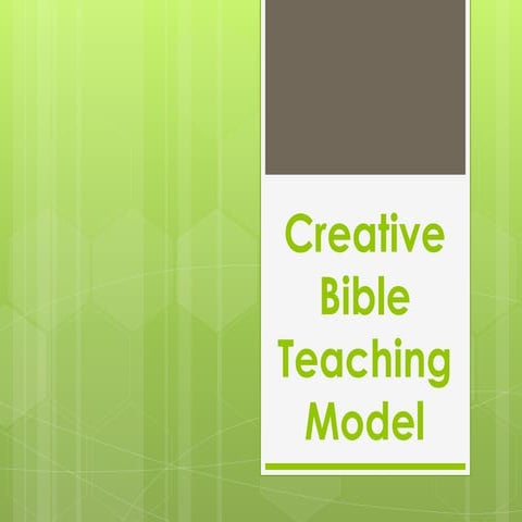 Creative bible teacher ppt | PPT