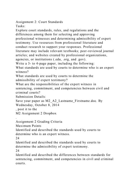 Explore court standards, rules, and regulations and the differences | PDF