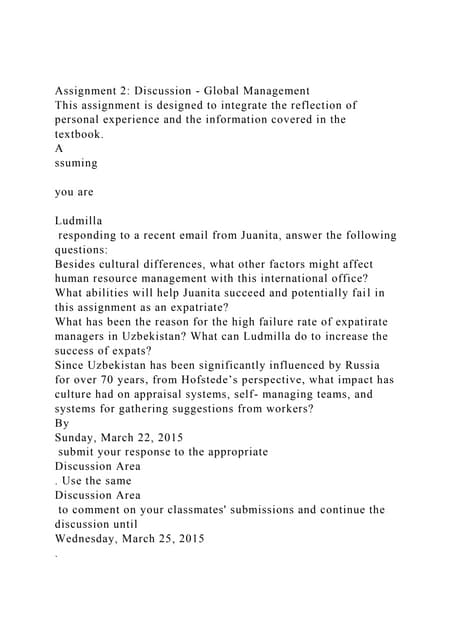 Assignment 2.1 Organizational Assessment Consider your ide.docx