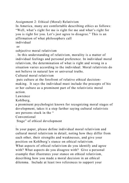 Assignment 2.1 Organizational Assessment Consider your ide.docx