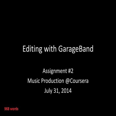 Music Production @Coursera: Assignment 2: Common Editing functions in ...