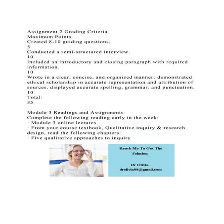 Assignment 2 Grading CriteriaMaximum PointsCreated 8-10 guidin.docx | Educational Assessment ...
