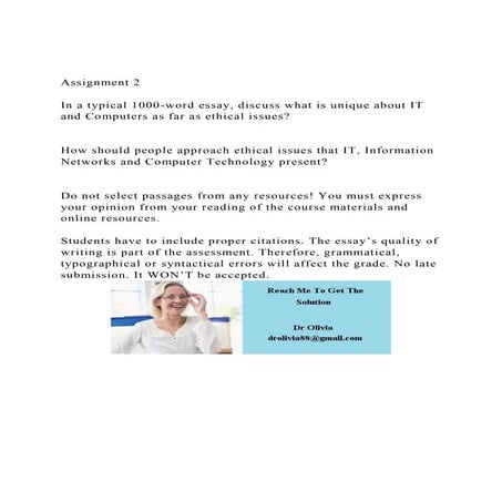 Assignment 2 In a typical 1000-word essay, discuss what is u.docx