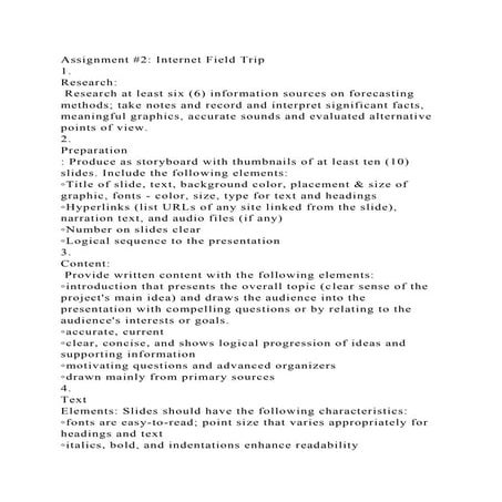 Assignment #2 Internet Field Trip 1.Research Research at lea.docx