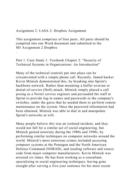 Assignment 2 LASA 2 Submissions AssignmentThis assignment .docx