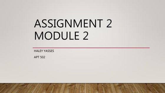 Module 2 powerpoint | PPT