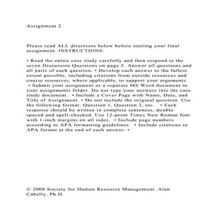 Assignment 2 Please read ALL directions below before startin.docx ...