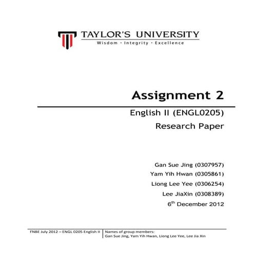 Assignment 2： research paper (dim sum) | DOCX