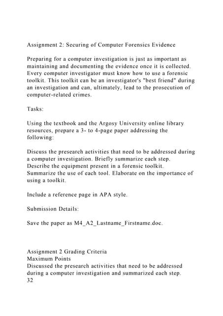 Discussion 3 - Topic 3Chapter 2 of the TIA textbook ex | DOCX