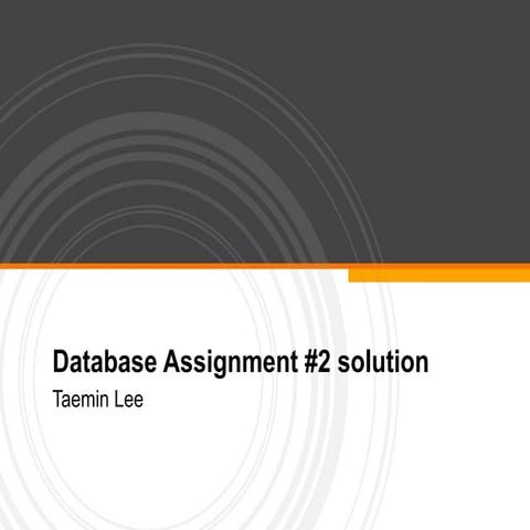Assignment2 solution fragment | PPT
