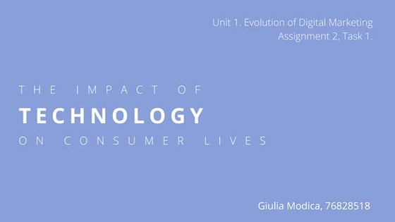 The impact of technology on consumer behaviour | PDF