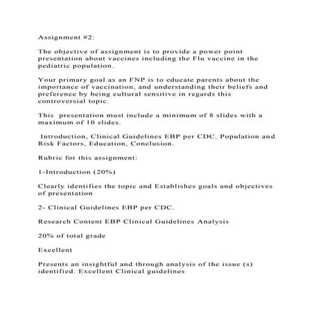 Assignment #2 The objective of assignment is to provide a power.docx