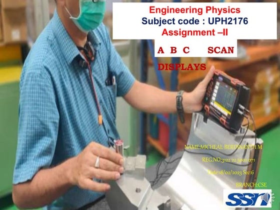 L34 data representation, ascan, b scan, c-scan. | PPT