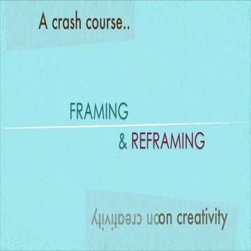 Framing and reframing | PDF