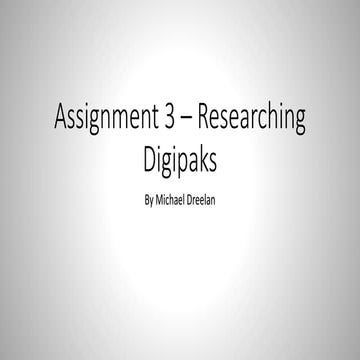 Assignment 3 | PPT