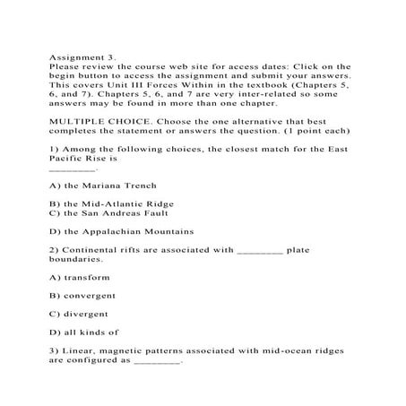 Assignment 3.Please review the course web site for access dates.docx