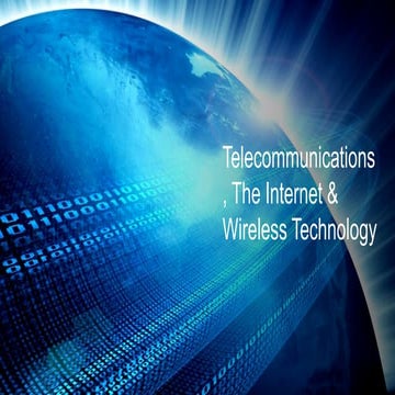 Assignment #3.pptx.Telecommunications.Internet.WirelessTech | PPT