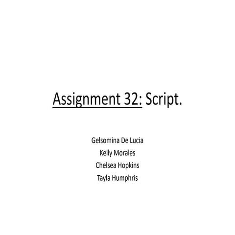 Storyboard final draft | PPTX