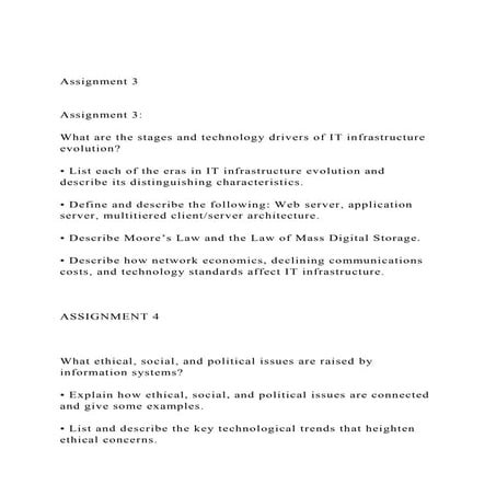 Assignment 3Assignment 3What are the stages and techn.docx