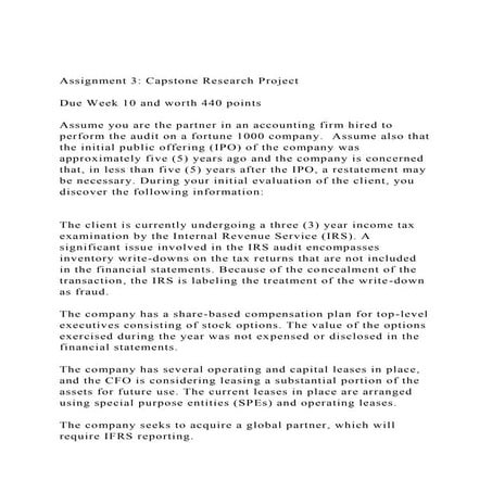 Assignment 3 Capstone Research ProjectDue Week 10 and worth.docx