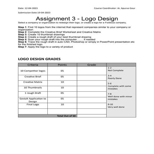 assignment 3 logo design: communication skills for architects | PDF