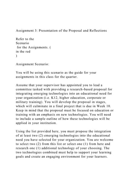 Assignment 3 Technology Integration PresentationThroughout th.docx
