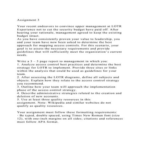 Assignment 3Your recent endeavors to convince upper management.docx