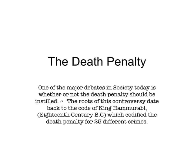 Death penalty | PPT