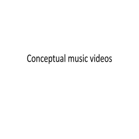 Mind map for music video | PPTX