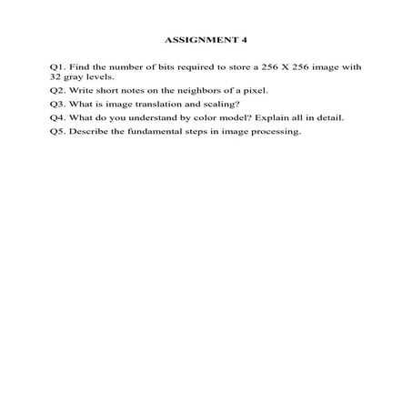 ASSIGNMENT 4 COMPUTER VISON AI AND MACHINE LEARNING.docx | Technology ...