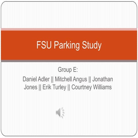 Parking Presentation | PPTX