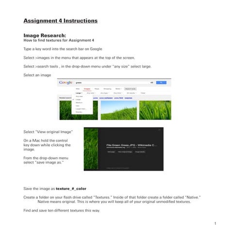 Assignment4 instructions 1 | PDF | Photo Editing Software | Computer Software and Applications