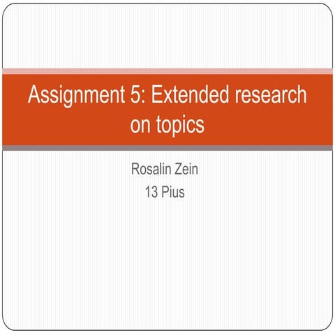 Assignment 5 | PPTX | Social Networking | Internet